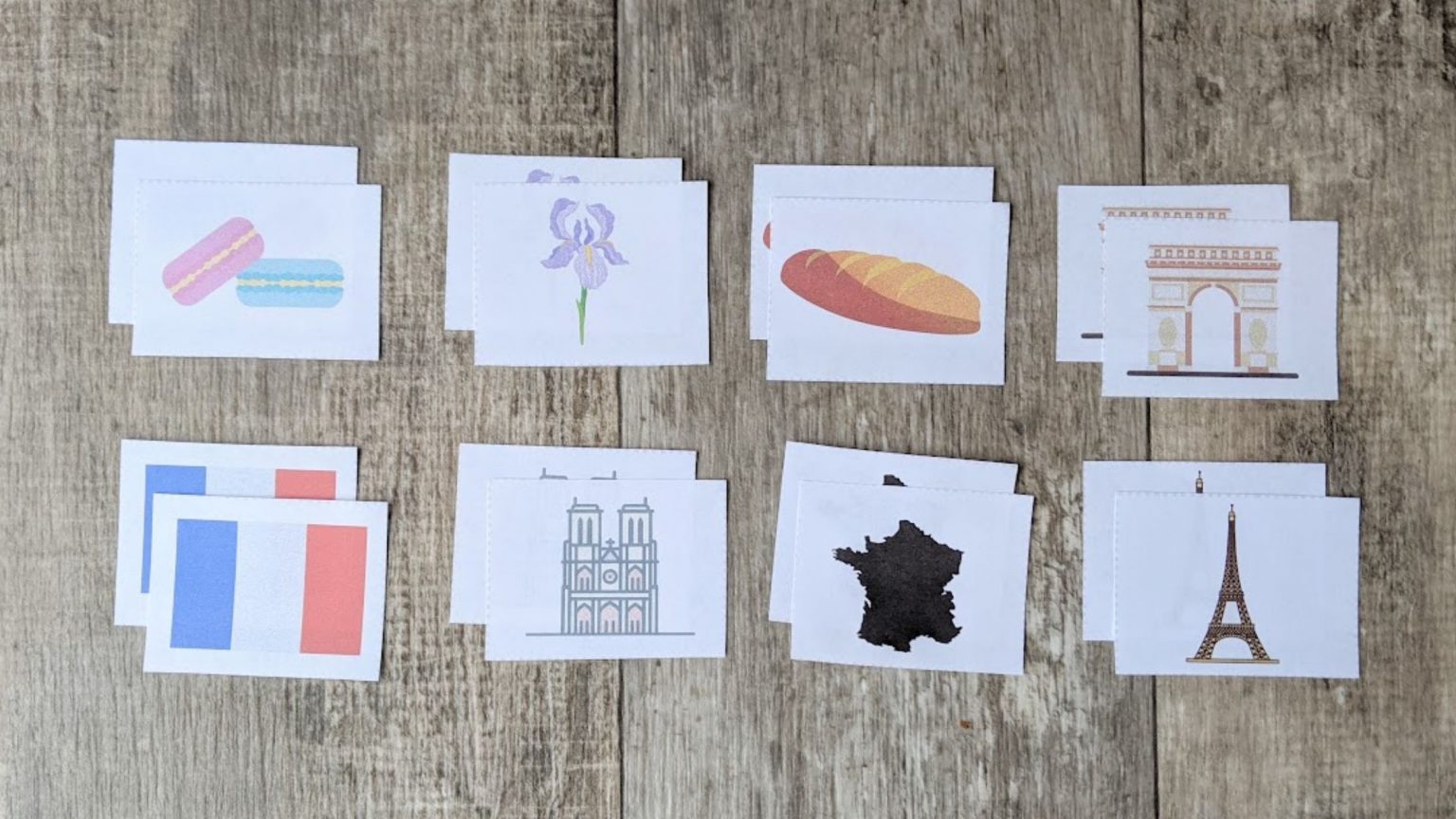 France Matching Game - Go Places With Kids