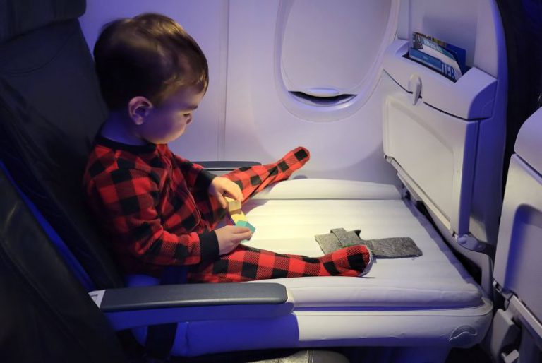 Flyaway Kids Bed Review: Airplane Sleep Just Got Easier! - Go Places ...